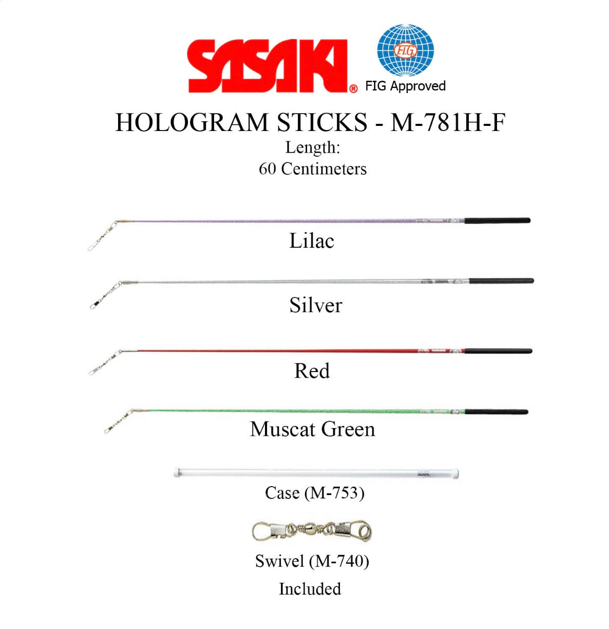 SASAKI Hologram Stick 60cm - M-781H-F – RG Mega Store